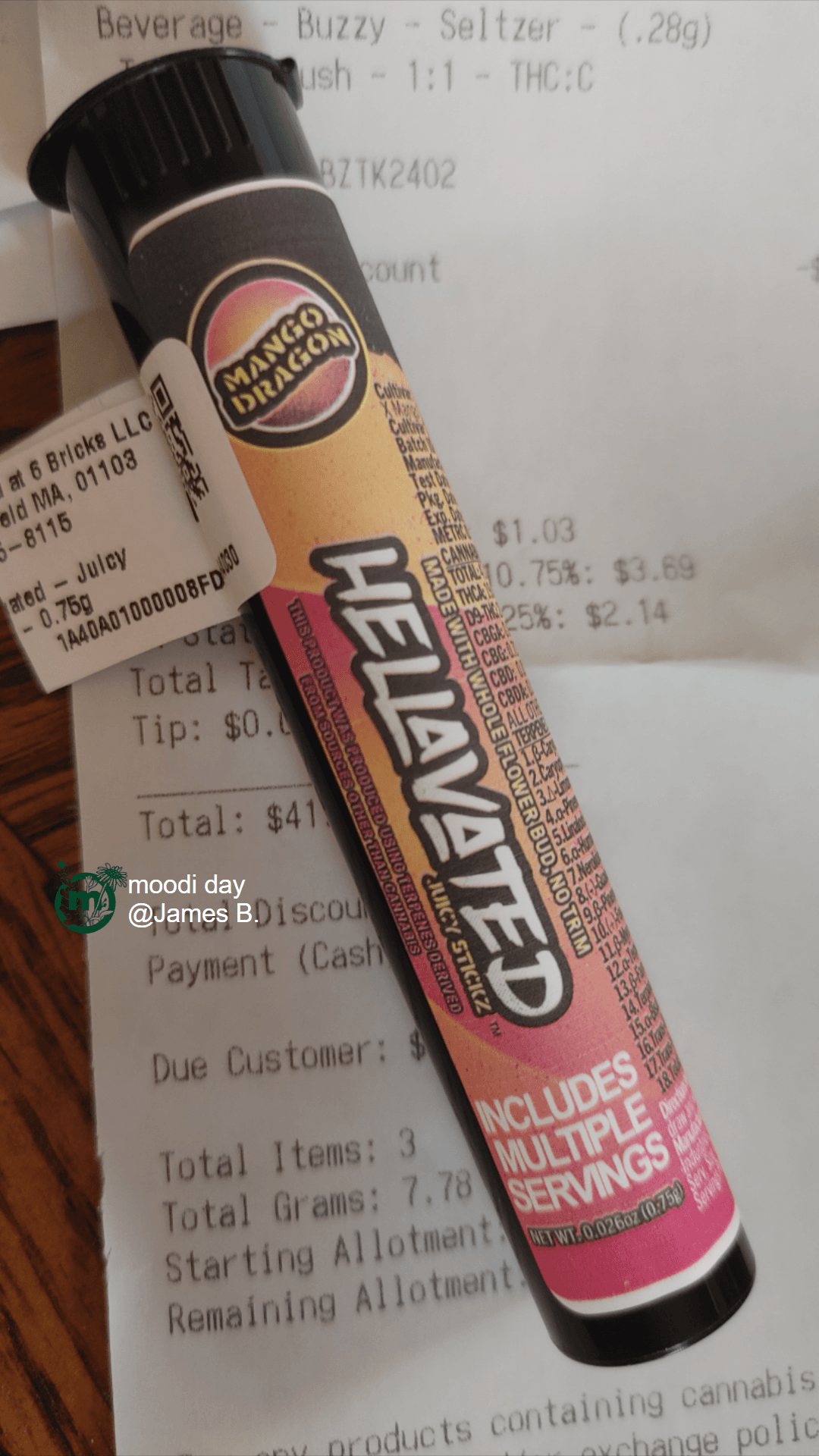 Hellavated Mango Dragon Juicy Stickz Review by James B. | Real Consumer ...