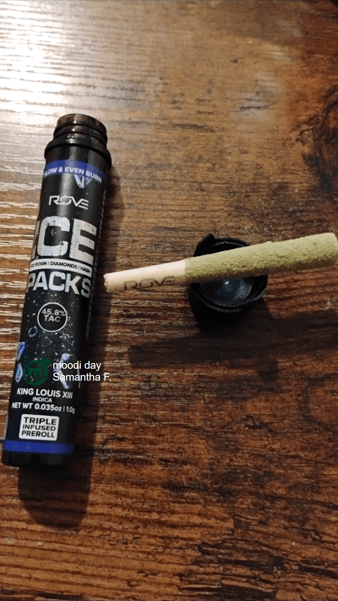 Rove King Louis XIII Ice Rosin Diamonds Hash Pre Roll Review by ...